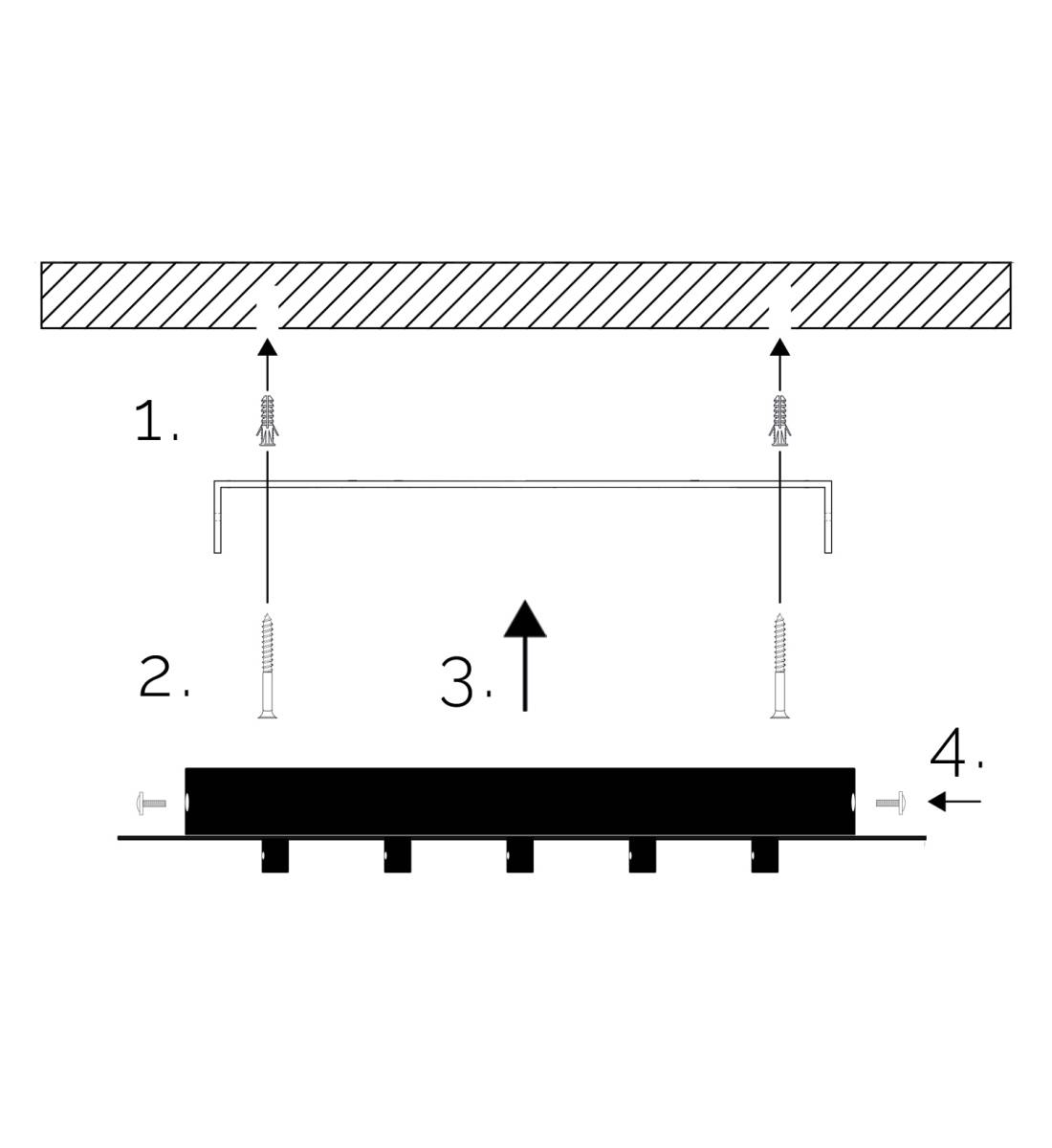 Big white ceiling fixture 5 globes - Soft colors