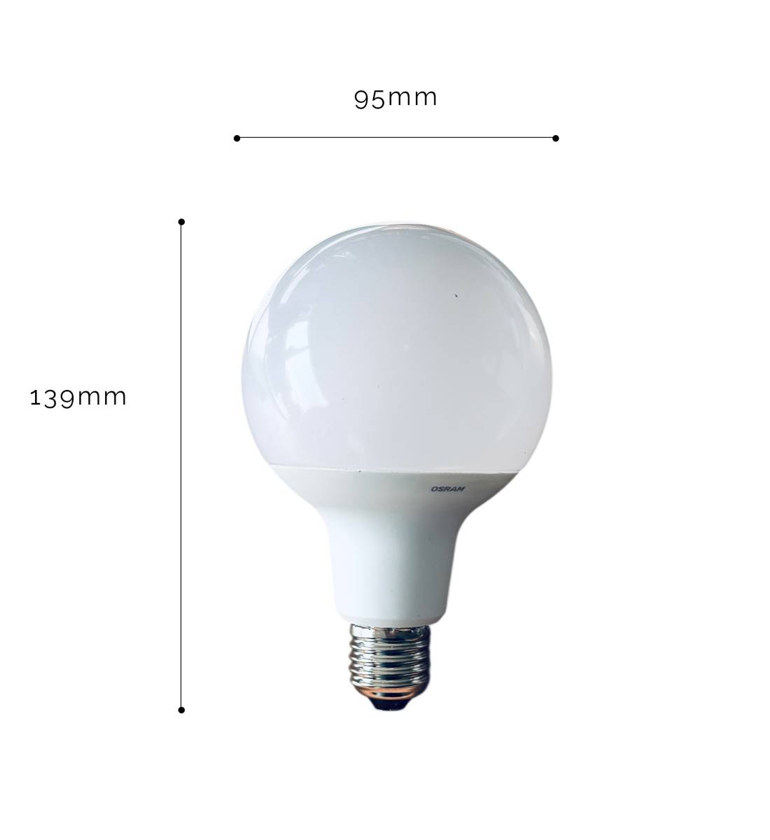 copy of 'Opaline' lampadine LED 95mm