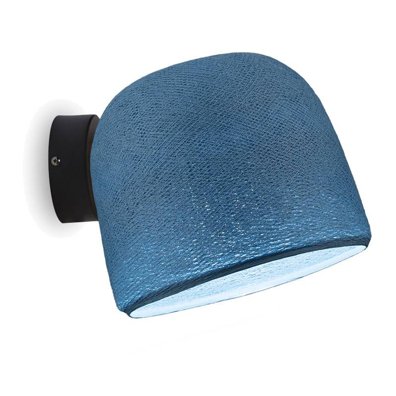 Pack applique murale abat-jour cloche denim - La case de cousin paul Pack applique murale abat-jour cloche denim - La case de cousin paul